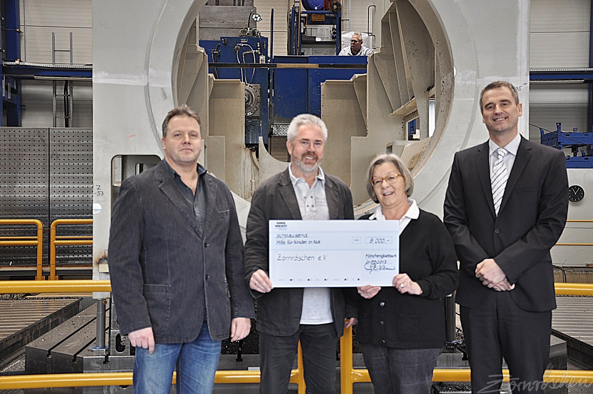 SMS Meer spendet 8.000 Euro für Zornröschen e.V. - Sponsoren2013